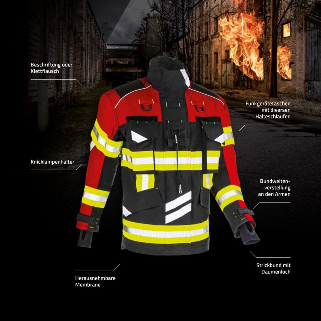 Uniforme Estructural modelo RED FOX marca DEVA - Green Fire - Equipos ...